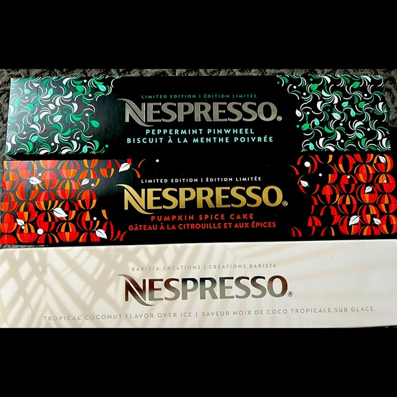 Nespresso | Kitchen | Nespresso Vertuo Limited Edition Trio Peppermint ...